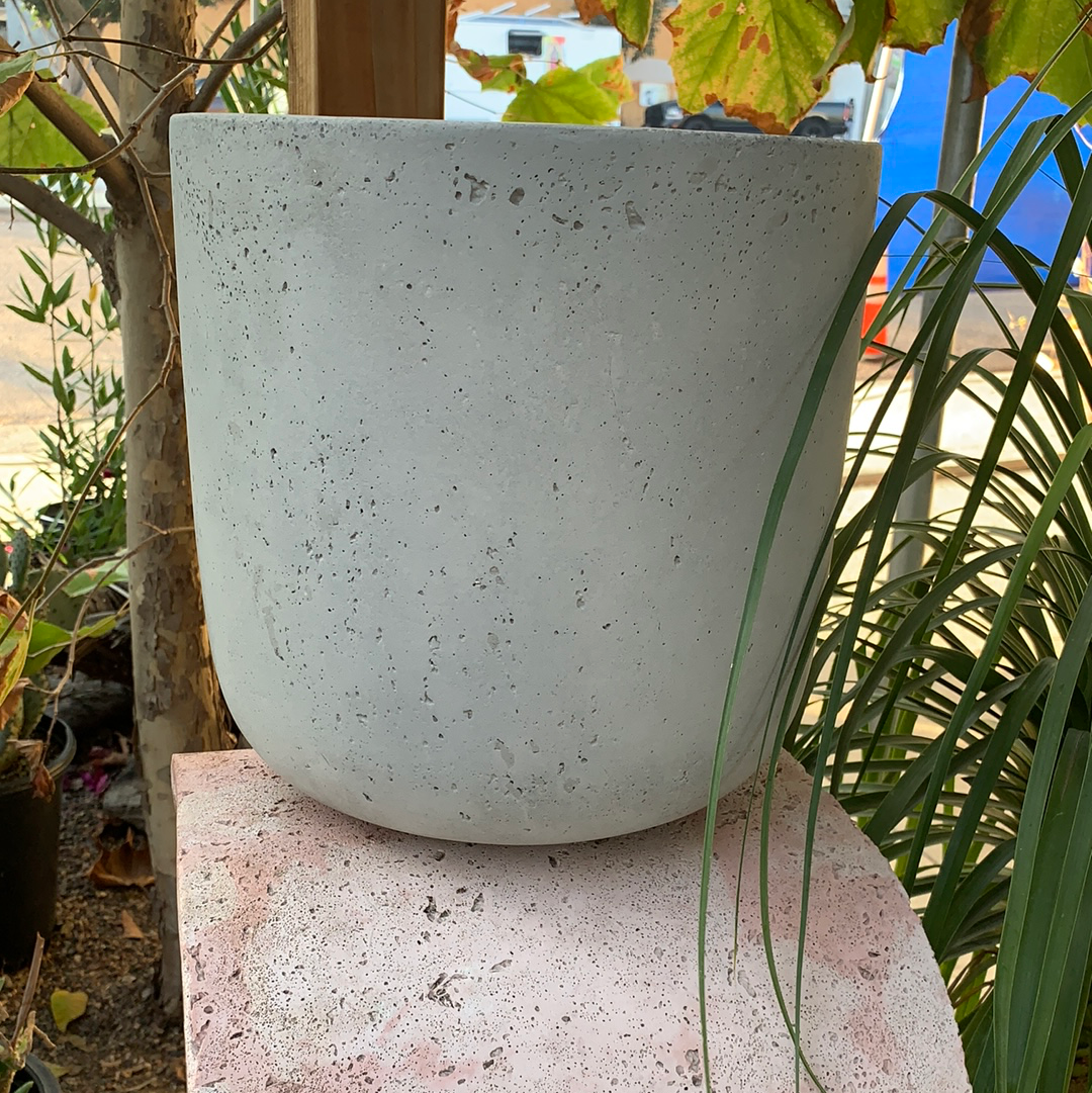 Round Bottom Cylinder - Grey – Plant Material